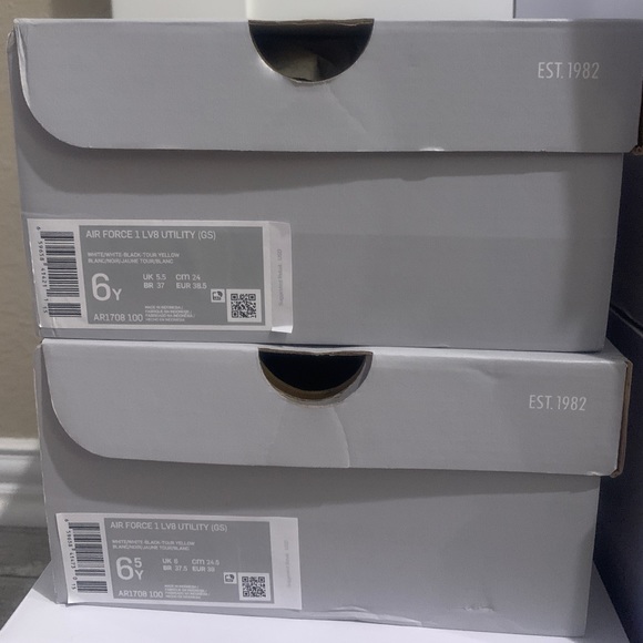 Nike | Shoes | Nike Air Force Low Lv8 Utility White Black Shoes Gs ...